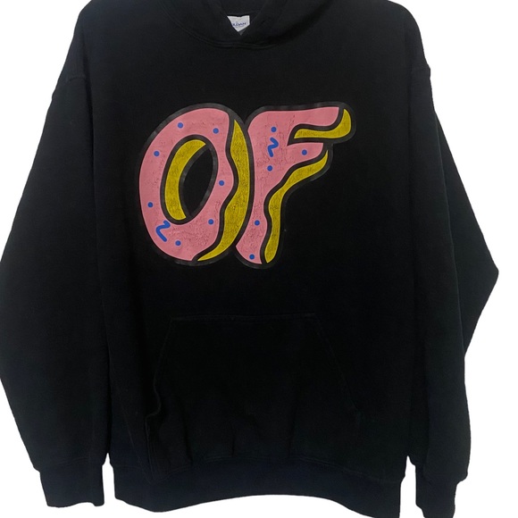 Odd Future | Shirts | Odd Future Mens Donut Logo Hoodie Black | Poshmark